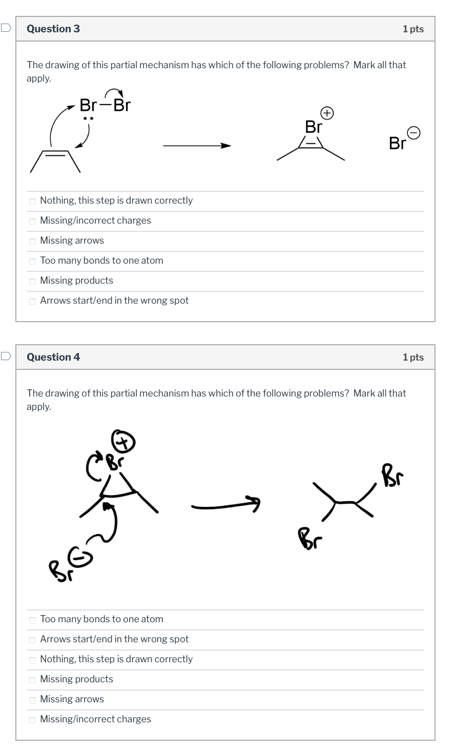 Solved Why are these reactions wrong | Chegg.com