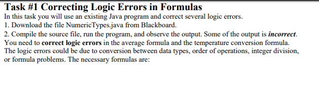 Solved Package Solution Program Demonstrates Numeric Types Operators Behave Java Task 1