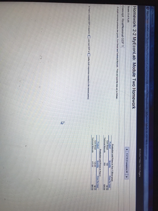 Solved Home 2-2 MyEconLab: Module Two Homework GDP 1 530 00 | Chegg.com