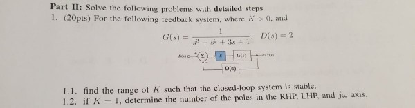 Solved Part II: Solve the following problems with detailed | Chegg.com
