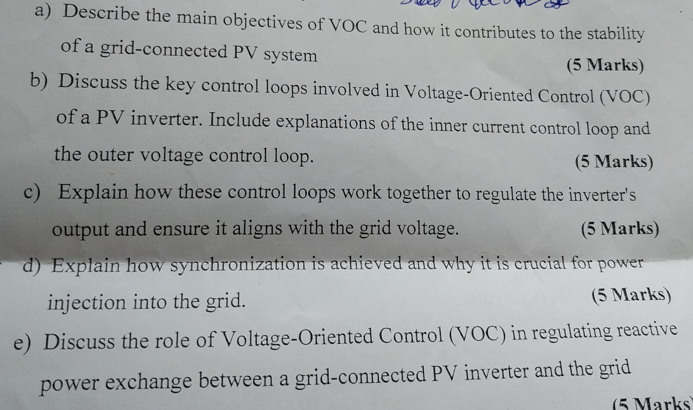 Solved d) ﻿Explain how synchronization is achieved and why | Chegg.com