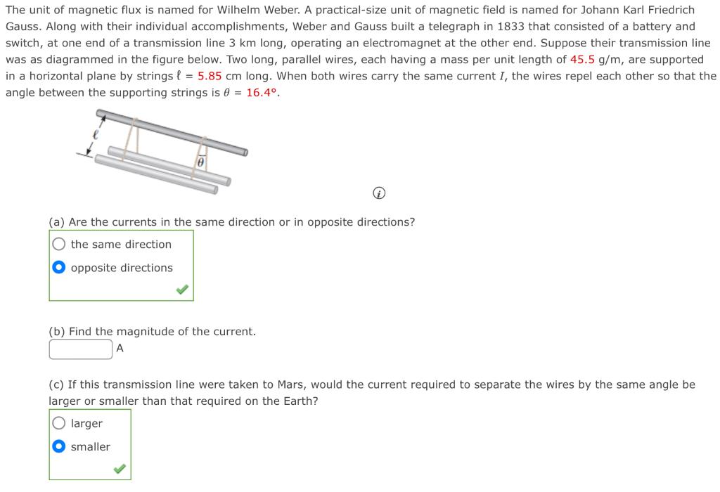 Solved The unit of magnetic flux is named for Wilhelm Weber. | Chegg.com
