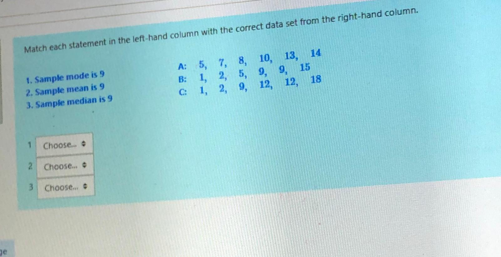 Solved Match each statement in the left-hand column with the | Chegg.com