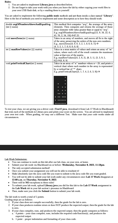 Solved You Are Asked To Implement Libraryjava As Described 