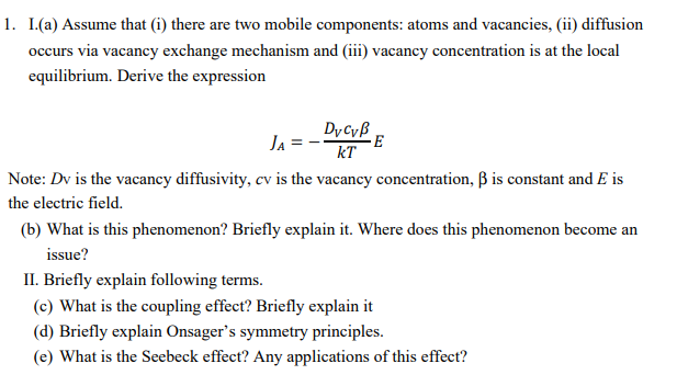 Solved 1. I.(a) Assume that (i) there are two mobile | Chegg.com