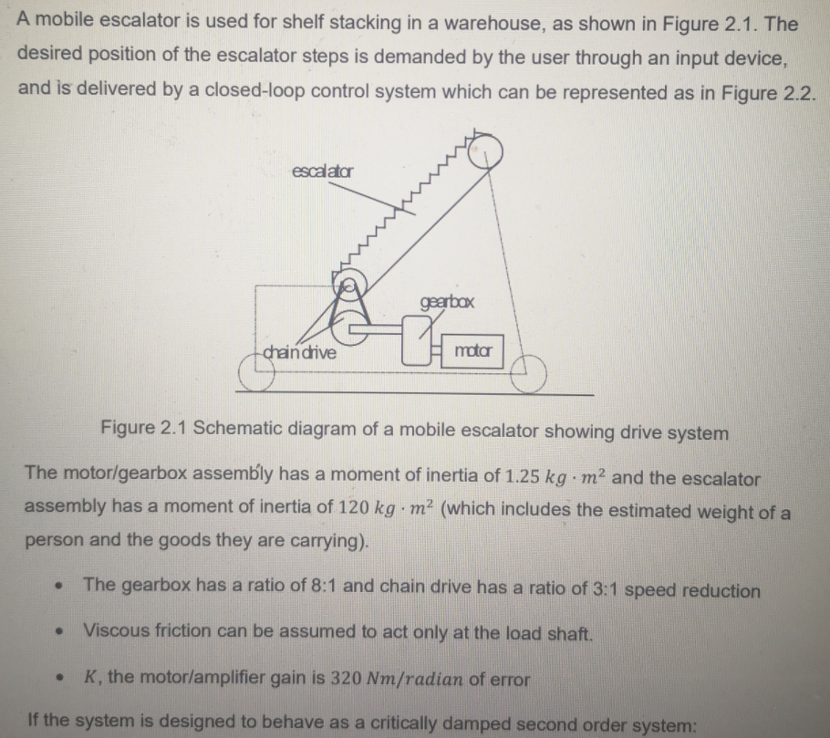 Solved A mobile escalator is used for shelf stacking in a | Chegg.com