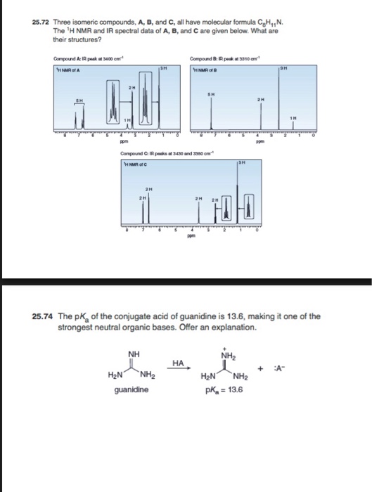 Solved 25.72 Three isomeric compounds, A, B, and C, all have | Chegg.com