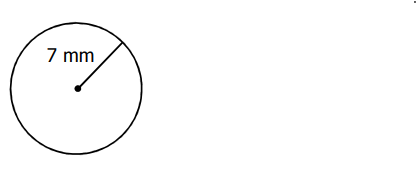 Solved What is the circumference of the given circle in | Chegg.com