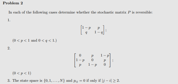 Solved Problem 2 In each of the following cases determine | Chegg.com