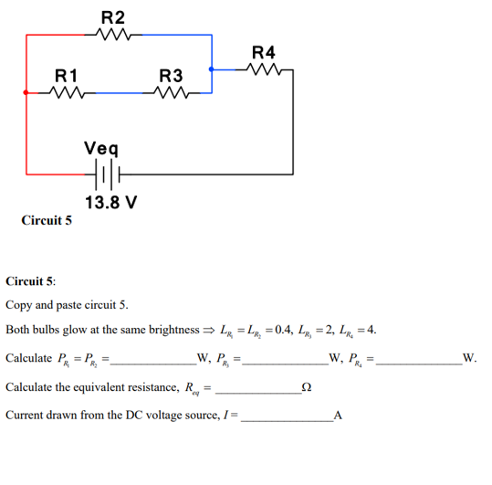 Circuit 5Circuit 5:Copy and paste circuit 5 .Both | Chegg.com