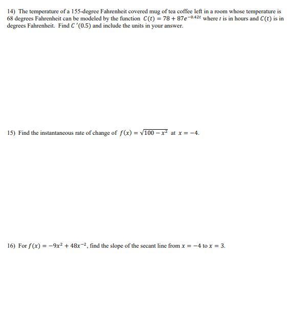 Solved 14) The temperature of a 155-degree Fahrenheit | Chegg.com