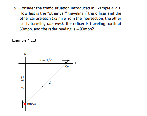 Solved Consider the traffic situation introduced in Example | Chegg.com