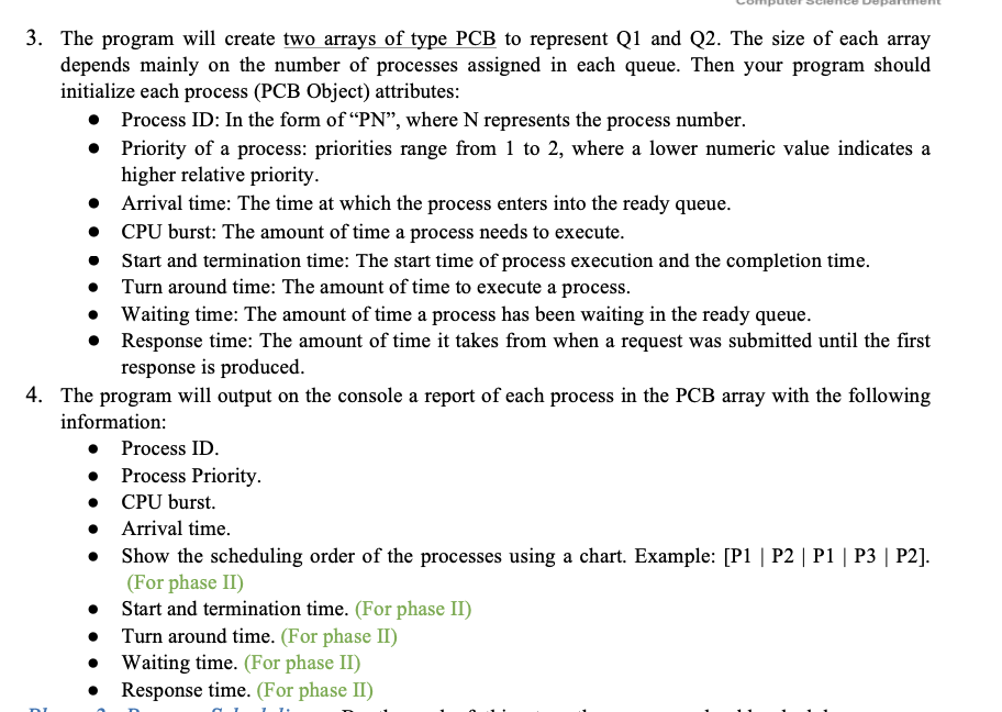 Solved I. Problem Statement This project will involve | Chegg.com