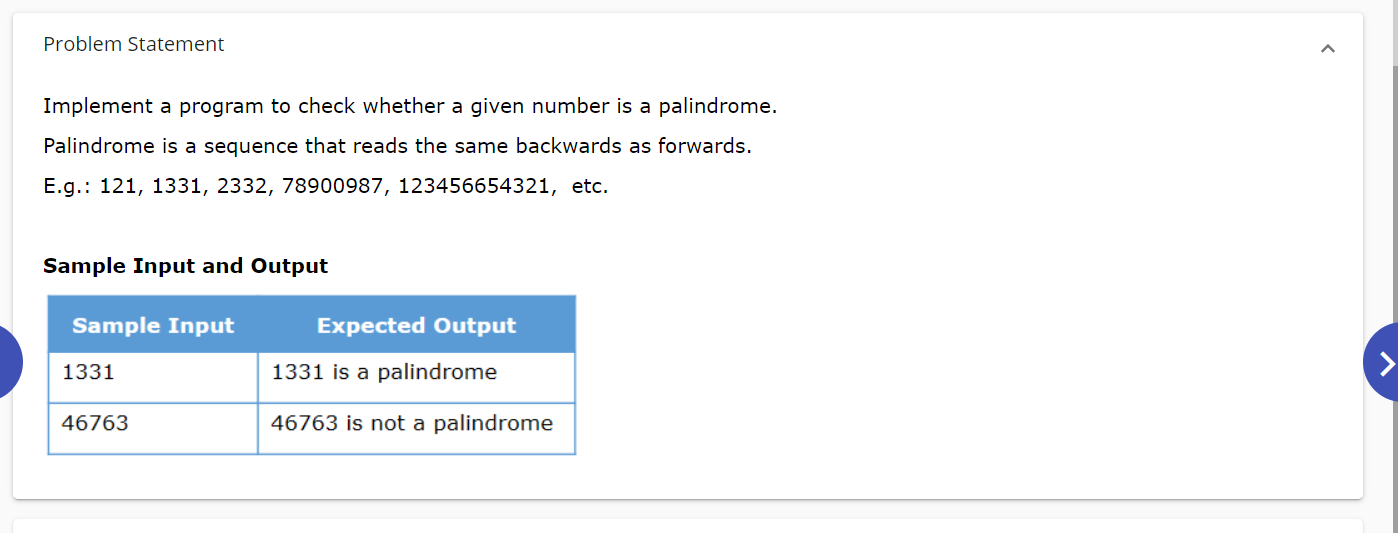 Solved Problem Statement Implement A Program To Check Chegg