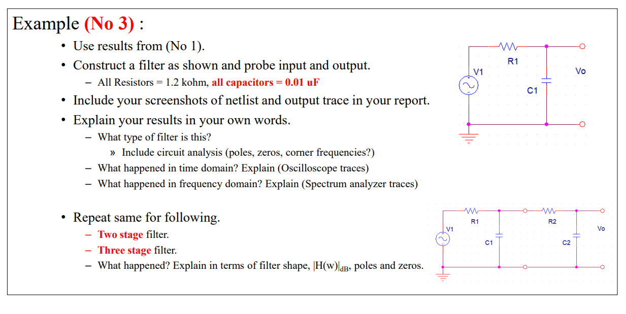 Solved Example (No 3) : Use results from (No 1). Construct | Chegg.com