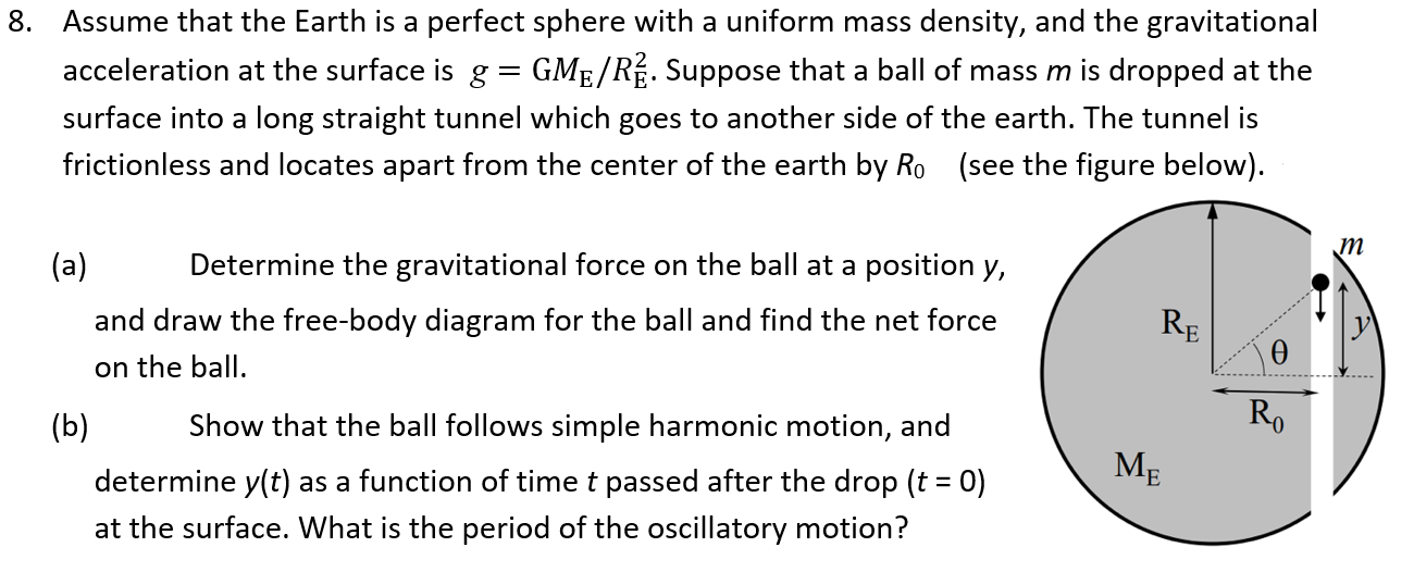 Solved 8. Assume that the Earth is a perfect sphere with a | Chegg.com