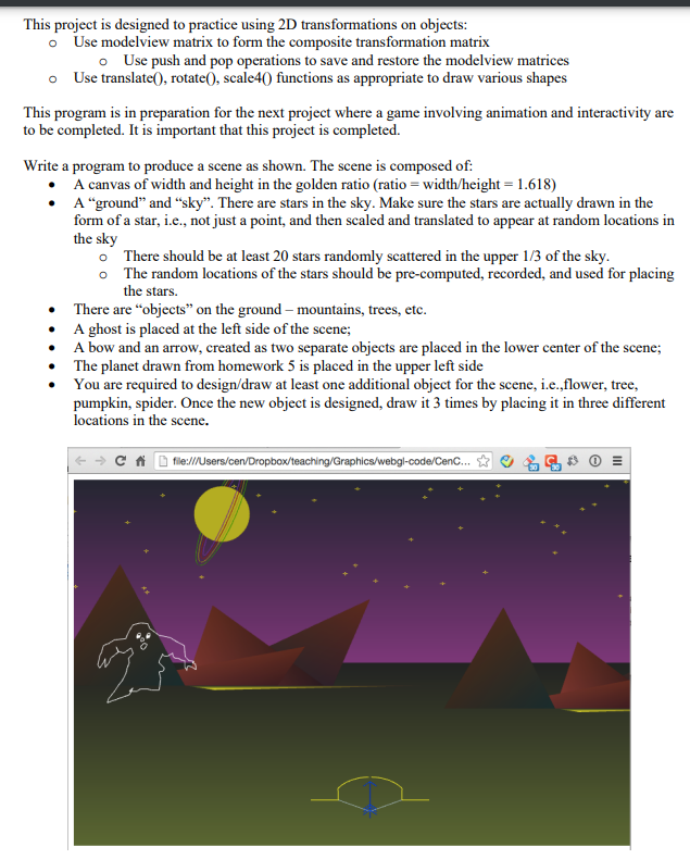 Solved This project is designed to practice using 2D | Chegg.com