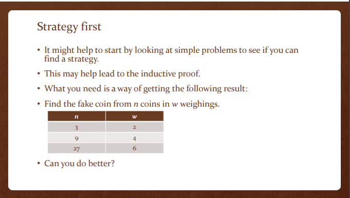 Solved A problem with coins We have a number of coins and a | Chegg.com