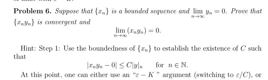 Solved Problem 6. Suppose that {xn) is a bounded sequence | Chegg.com