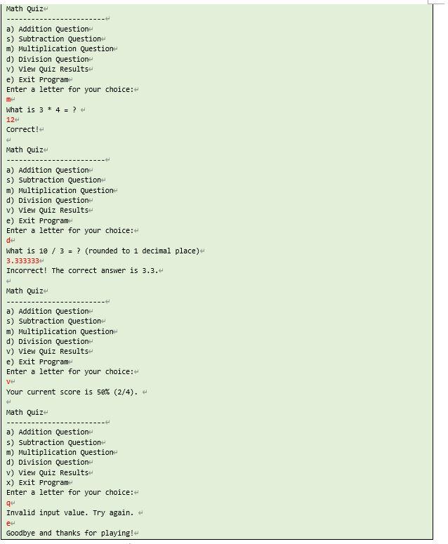 Solved C Use Methods To Implement A Modularized Menu Driven 9028
