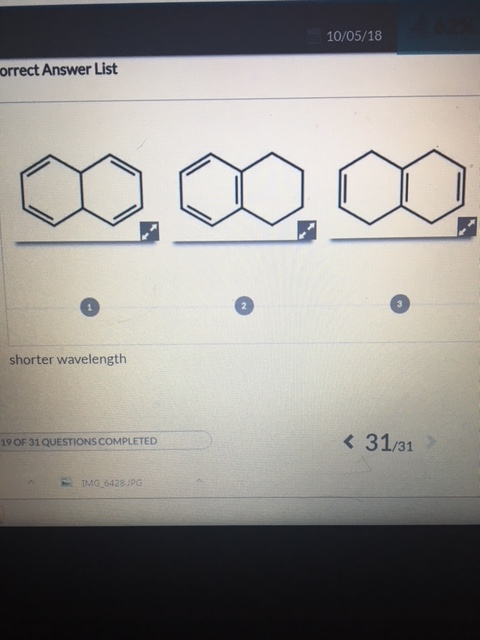 Solved Rank the following molecules according to the longest | Chegg.com Solved Rank the following molecules according to the longest | Chegg.com