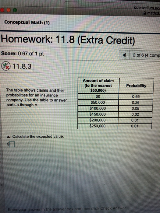 Solved openvellum.eco i mathxl. Conceptual Math (1) | Chegg.com