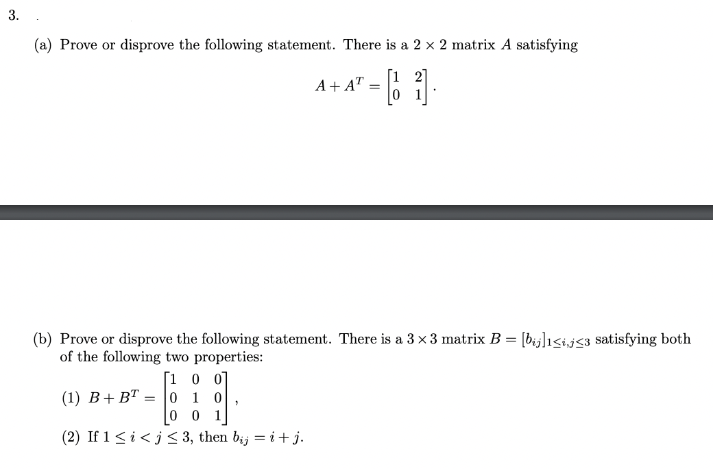 Solved Please help with parts (a) and (b); This is a Linear | Chegg.com