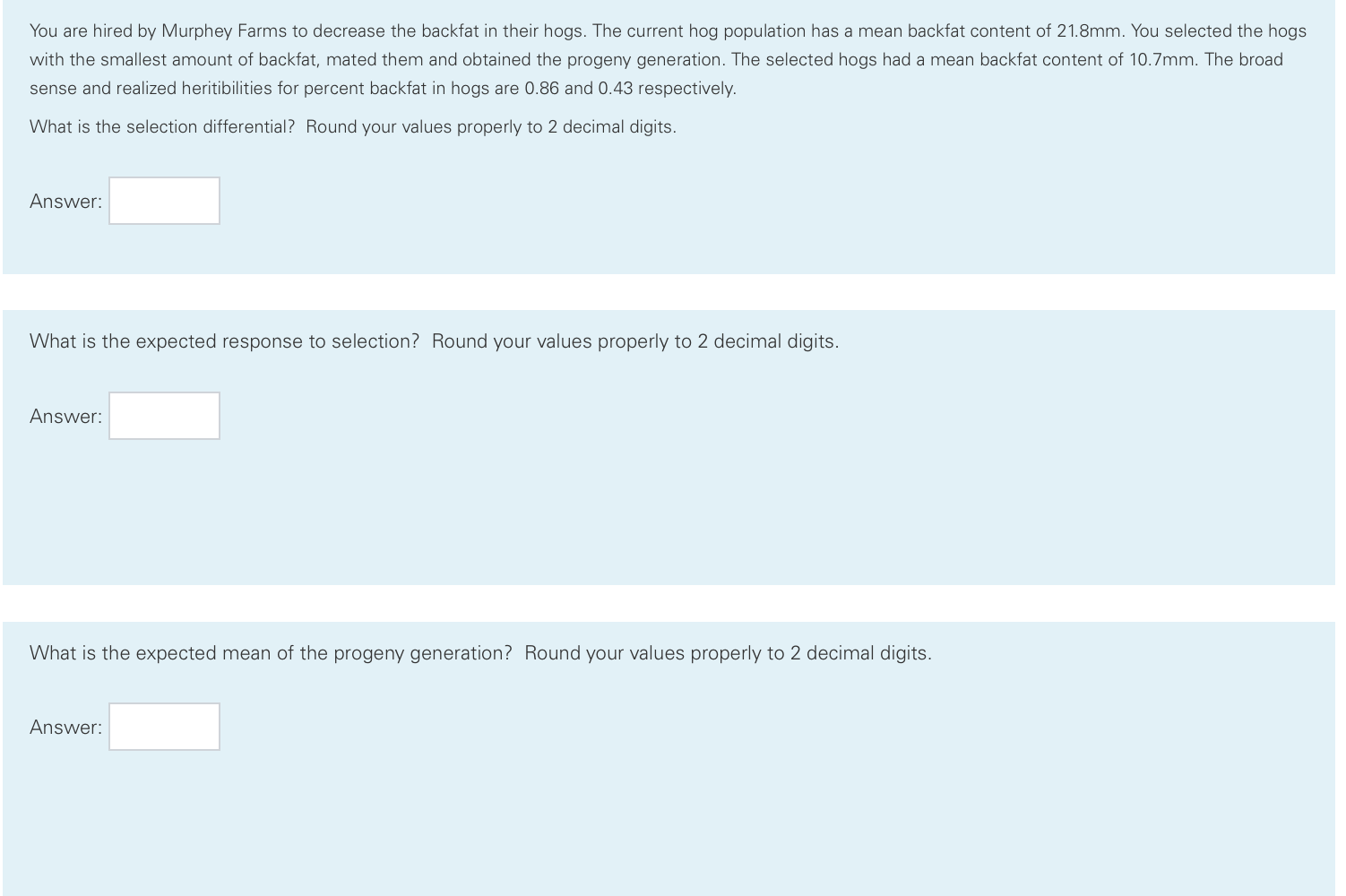 Solved You are hired by Murphey Farms to decrease the | Chegg.com