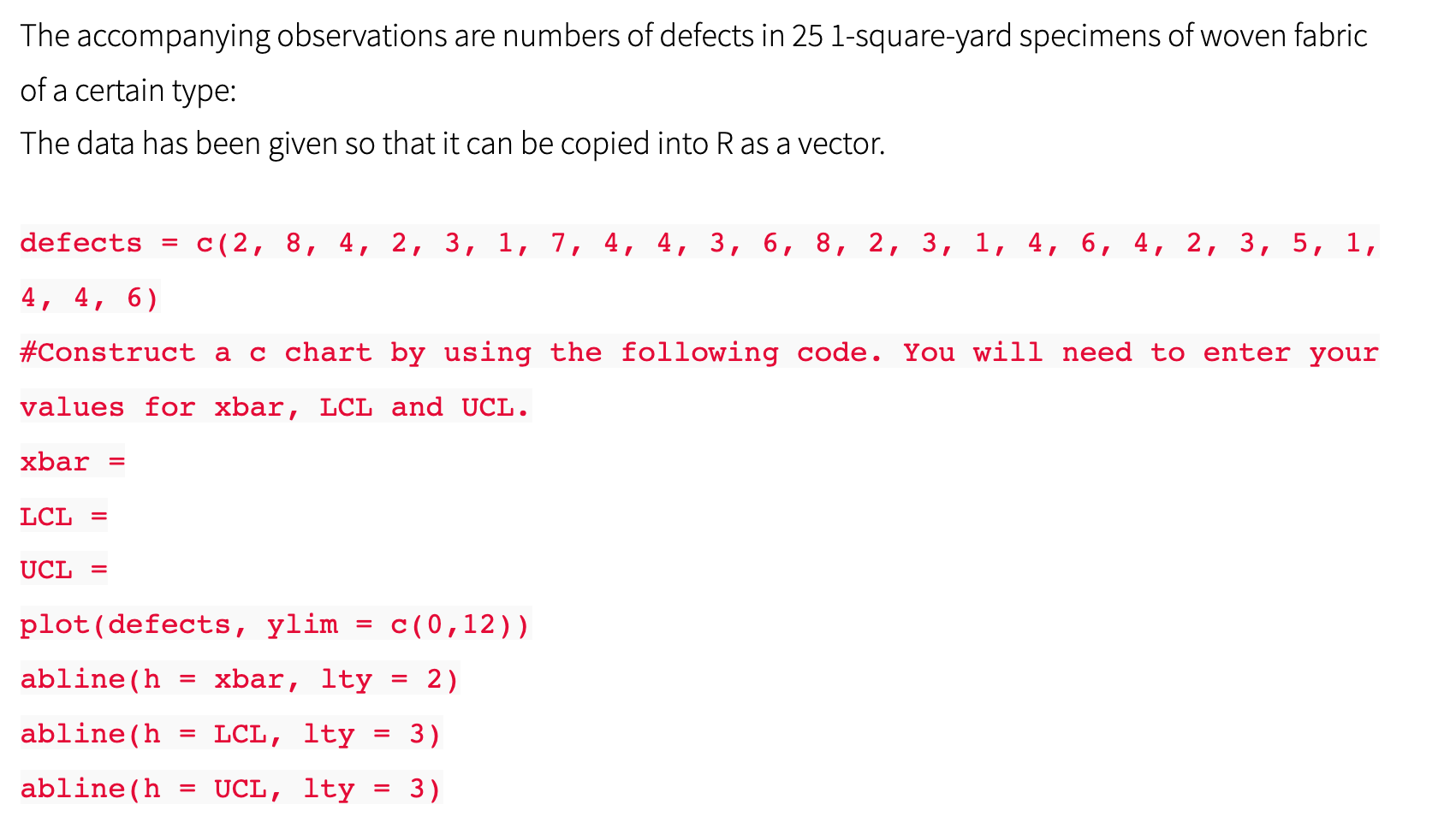 Solved The accompanying observations are numbers of defects | Chegg.com