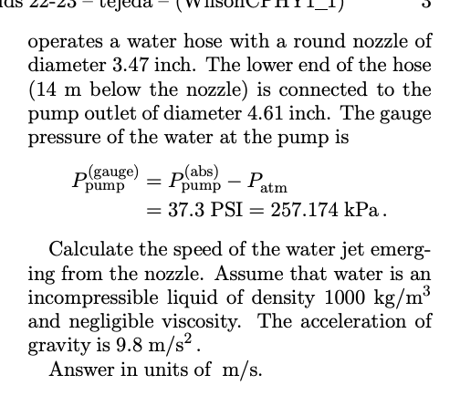 Solved 01810.0 points A fireman standing on a 14 m high | Chegg.com