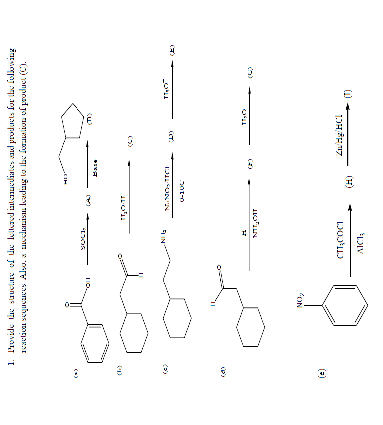Solved 1. Provide the structure of the lettered | Chegg.com