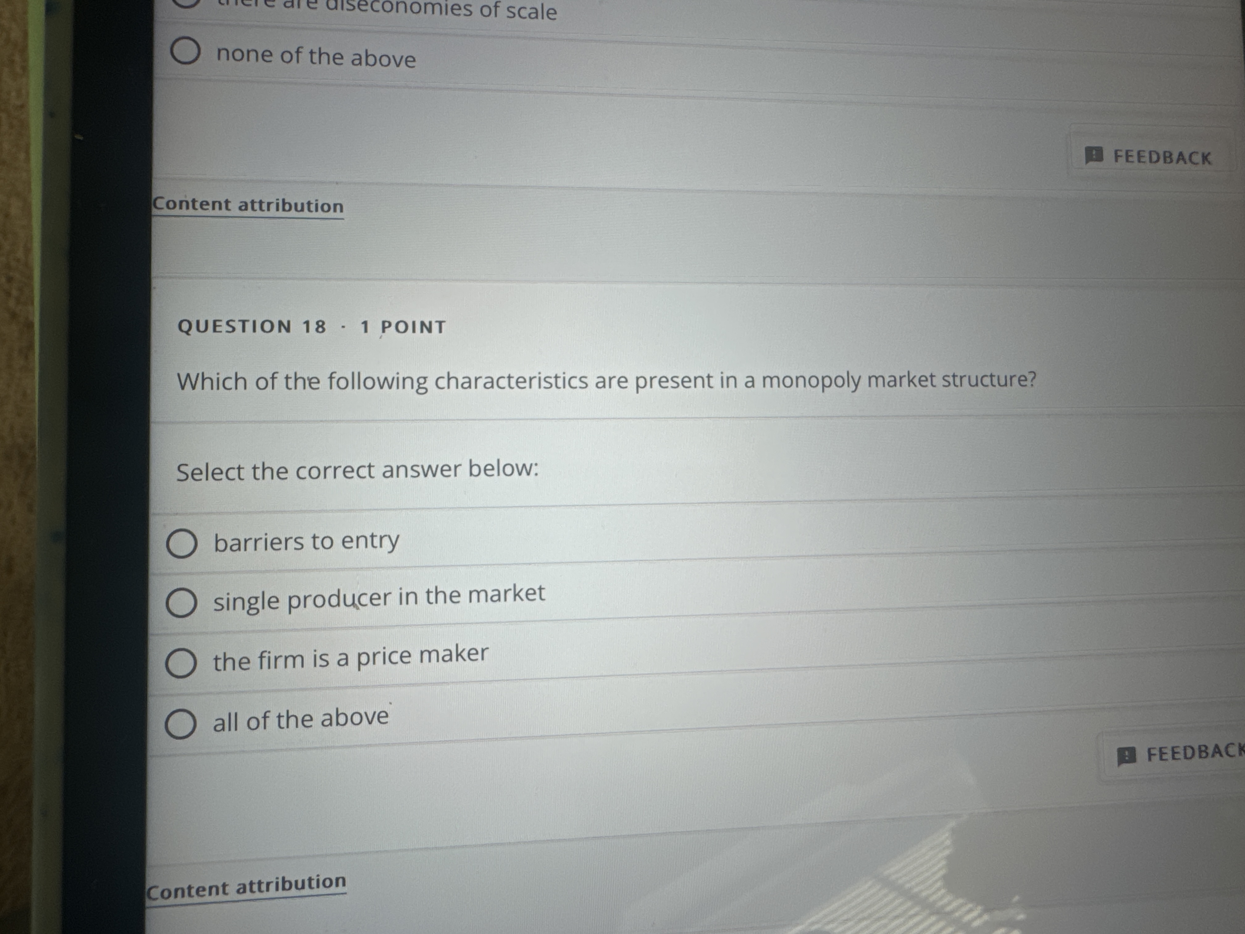 High Quality SOLUTION QUESTION 18 - 1 ﻿POINTWhich of the following | Chegg.com
