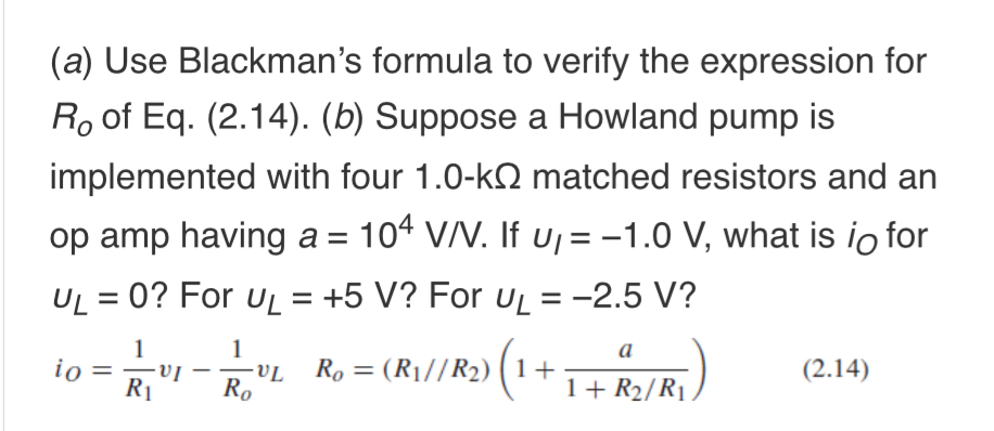 Solved (a) Use Blackman's formula to verify the expression | Chegg.com