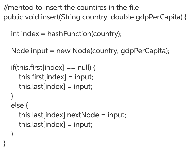 Solved Java program: I'm using a linked list to create a | Chegg.com