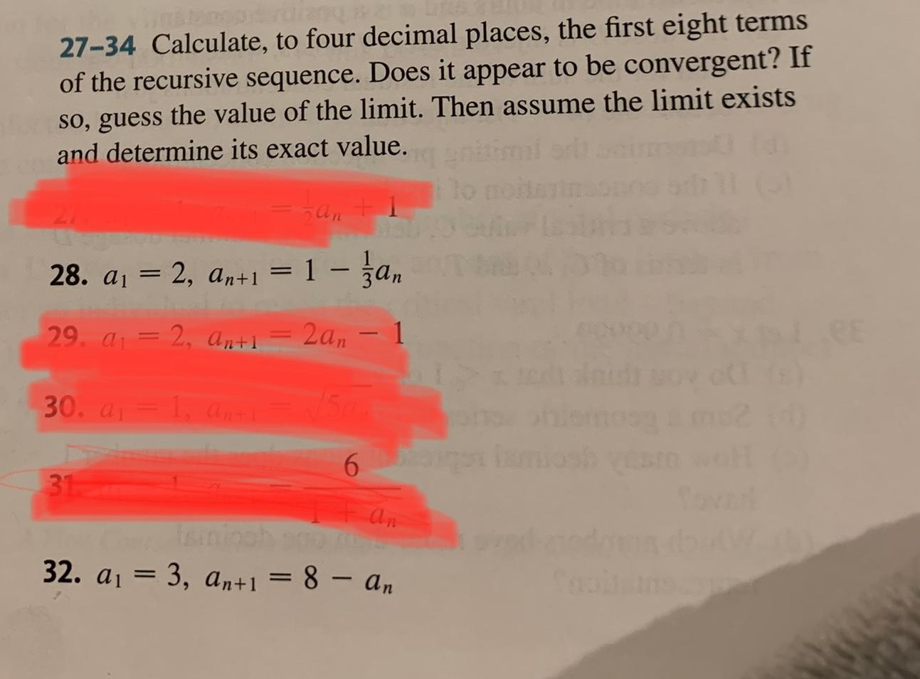 Solved 27-34 Calculate, to four decimal places, the first | Chegg.com