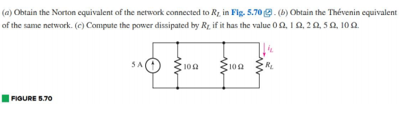 Solved (a) Obtain the Norton equivalent of the network | Chegg.com