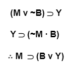 Solved (MV-B) - Y Y(MB) ::M (B vY) | Chegg.com