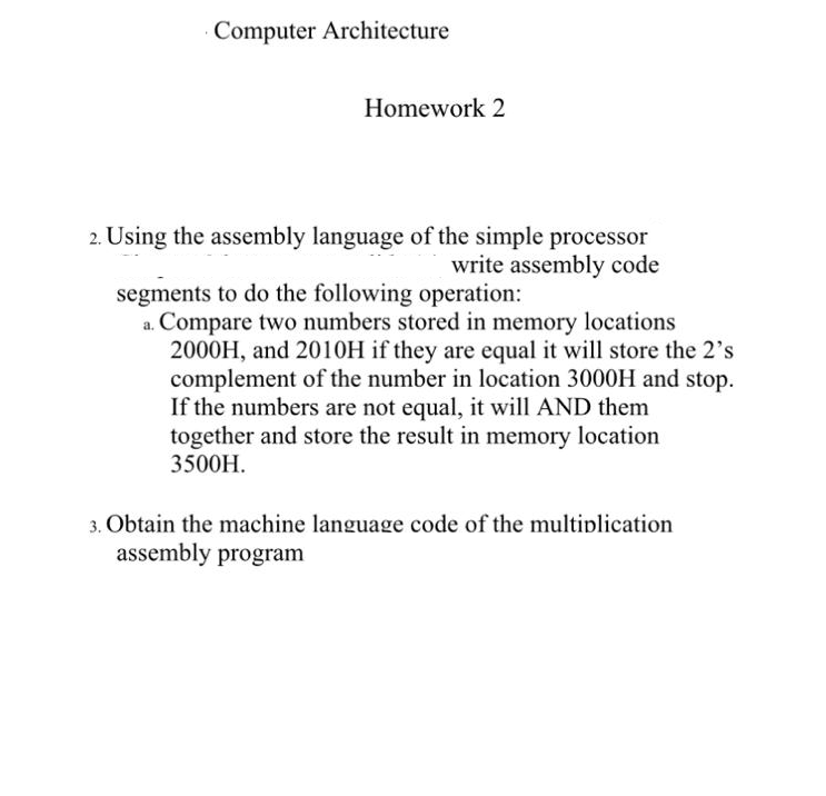 Solved Computer Architecture Homework 2 2 Using The 