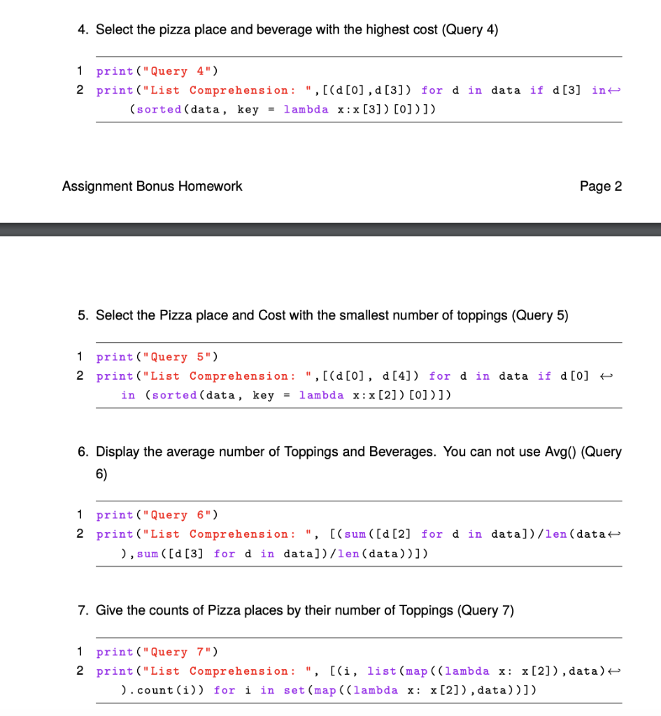 Queries In class we were introduced to SQL and the | Chegg.com