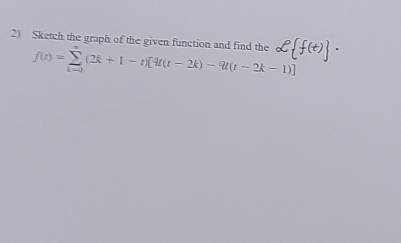 Solved Skerch the graph of the given function and find the | Chegg.com
