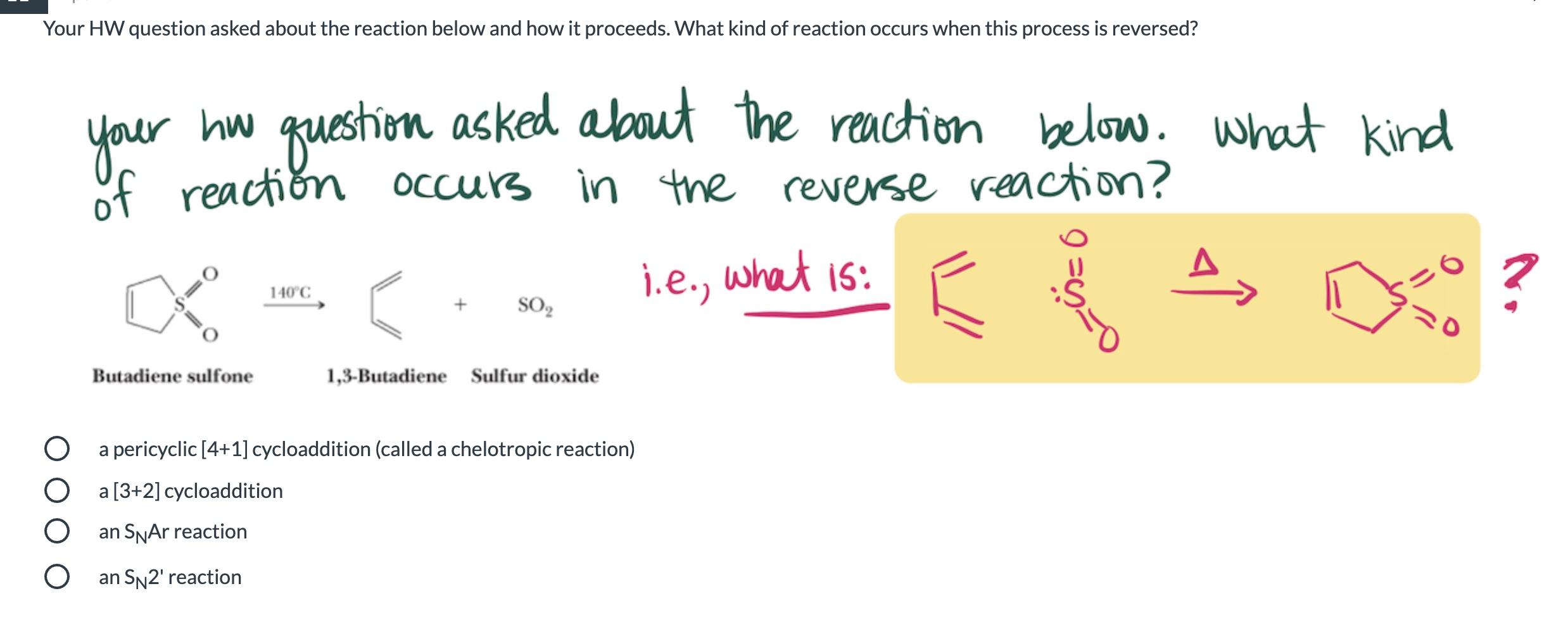 Solved Your HW question asked about the reaction below and | Chegg.com