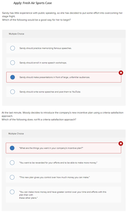 Solved Sandy has little experience with public speaking, so | Chegg.com