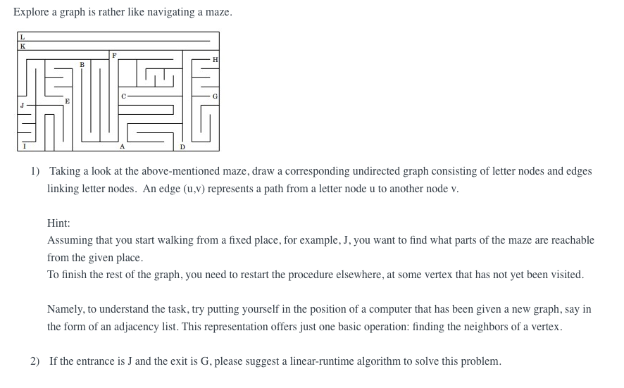 Solved Explore a graph is rather like navigating a | Chegg.com