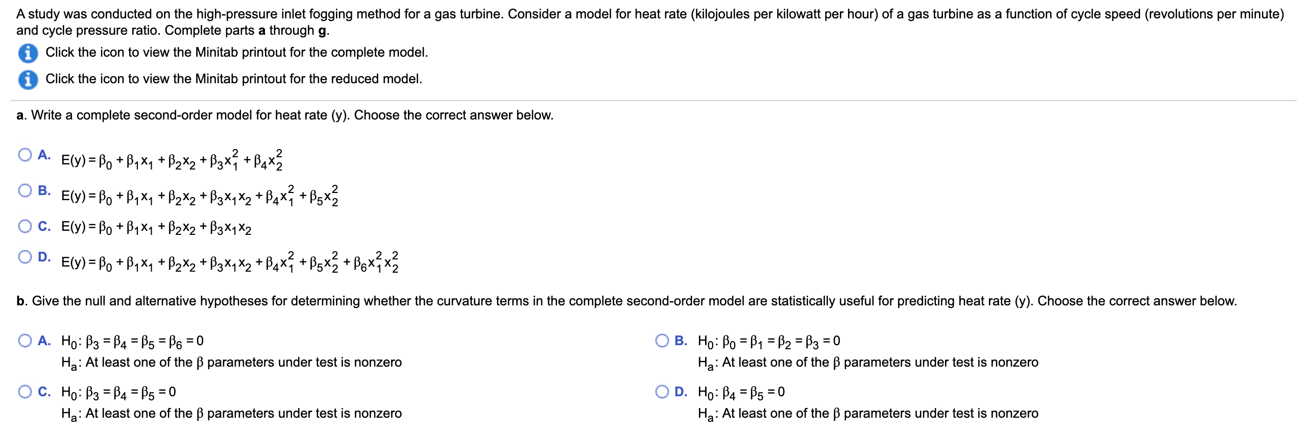 Solved A study was conducted on the high-pressure inlet | Chegg.com