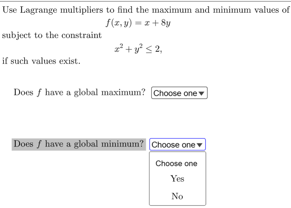 Solved Use Lagrange multipliers to find the maximum and | Chegg.com