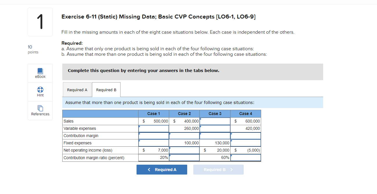 Solved Exercise 6 11 Static Missing Data Basic Cvp 0805
