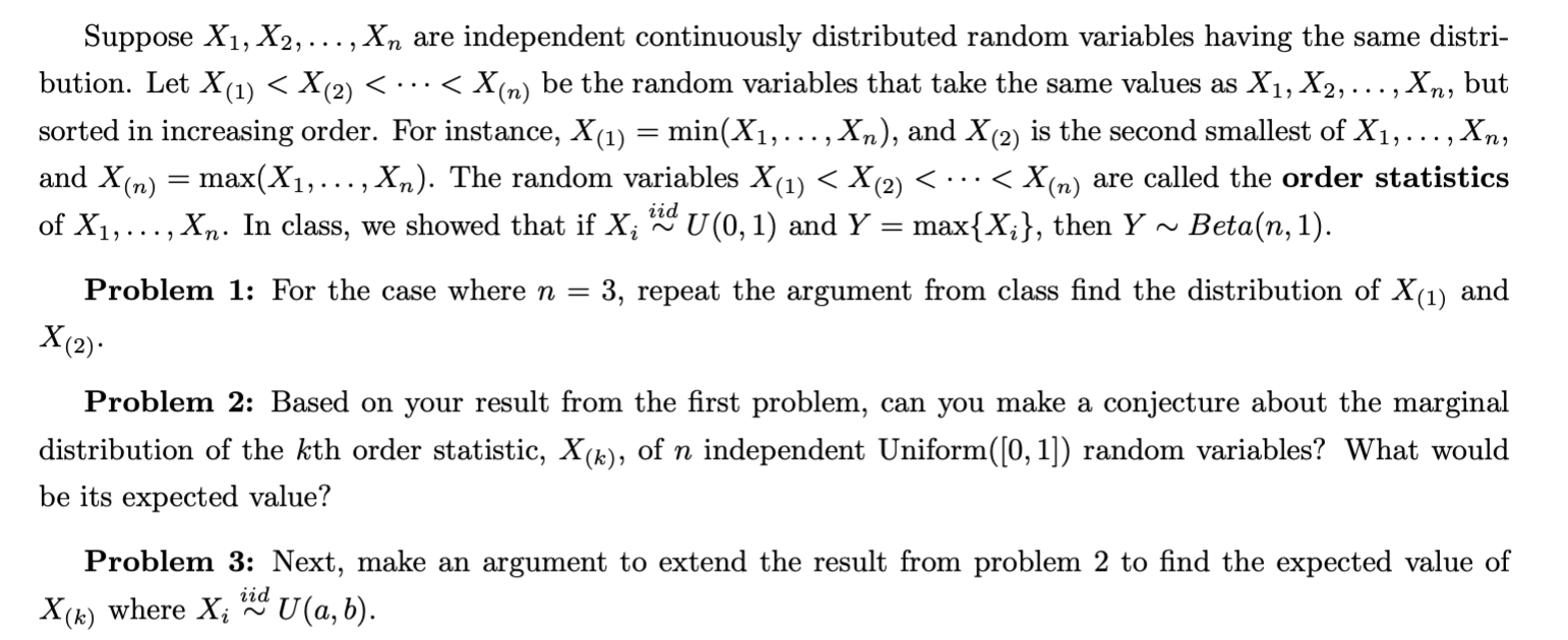 Solved Xn = .., Suppose X1, X2, ..., Xn are independent | Chegg.com
