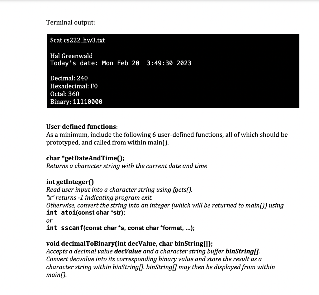 Solved ConvertDec_to_Hex-Oct-Bin.c is a simple conversion | Chegg.com