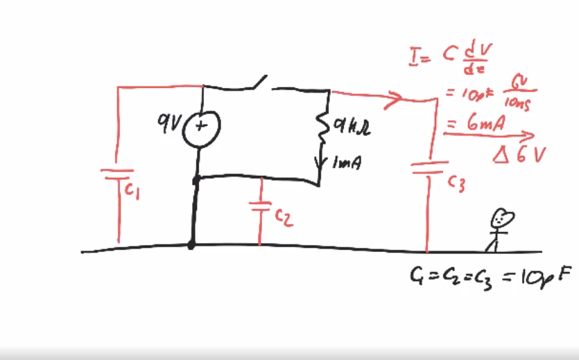 Solved The circuit can be grounded, by connecting a point in | Chegg.com