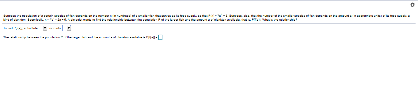 Solved O Suppose the population of a certain species of fish | Chegg.com